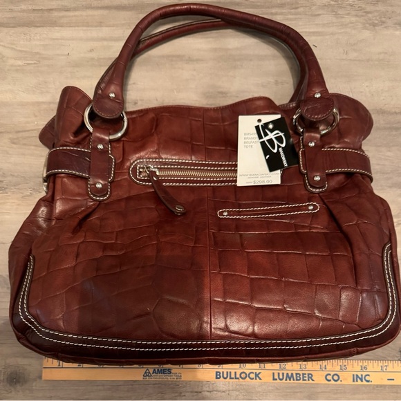 b. makowsky | Bags | B Makowsky Hobo Bag Purse Dark Brown Large ...
